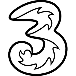 three mobile logo