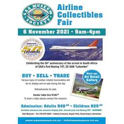 SAA Museum Society Airlines Collectibles Fair - 2021-11-06 - Crunchbase ...