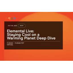 Elemental Live: Climate Tech Deep Dive - 2022-10-06 - Crunchbase Event ...
