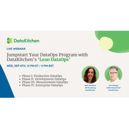 Jumpstart Your DataOps Program with DataKitchen's 'Lean DataOps' - 2021-09-08 - Crunchbase Event ...