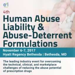 4th Human Abuse Liability and Abuse-Deterrent Formulations - 2017-11-06 ...