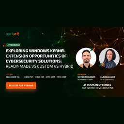 Windows Kernel Extension Opportunities of Cybersecurity Solutions ...