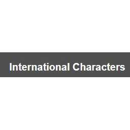 International Characters - Crunchbase Company Profile & Funding